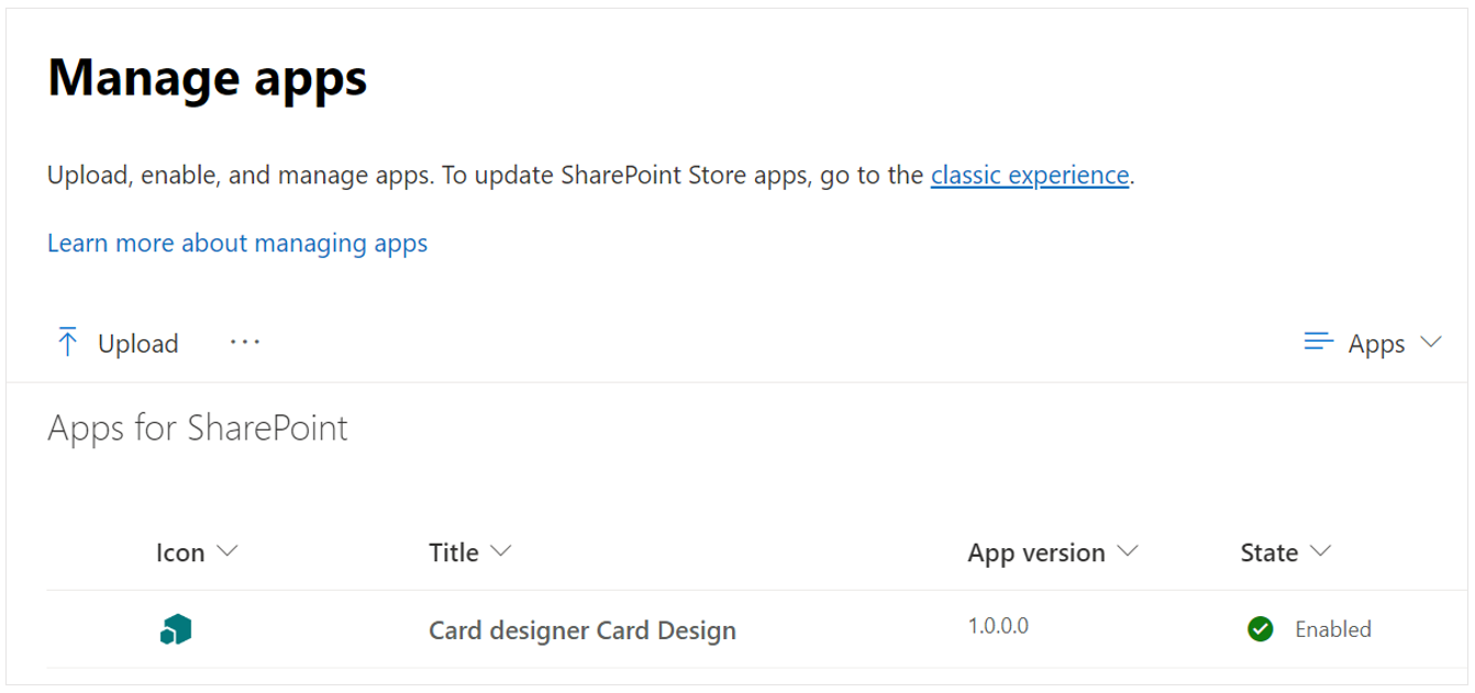 Viva Connections Card Designer – Advance API features (part 1) – Aimery ...